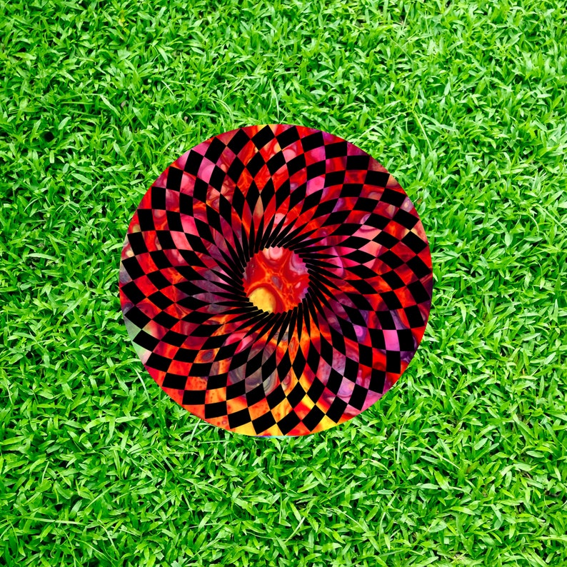 Diamond Pattern Disc Golf Vinyl Decal Stencil for Frisbee Dyeing, Hot ...