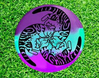 Drip Melted Disc Golf Vinyl Decal Stencil for Frisbee Dyeing, Hot Dip ...