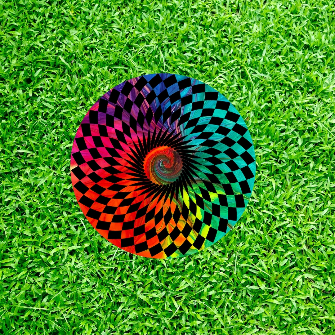 Diamond Pattern Disc Golf Vinyl Decal Stencil for Frisbee Dyeing, Hot ...