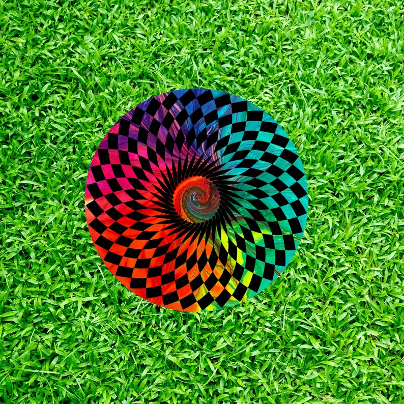 Diamond Pattern Disc Golf Vinyl Decal Stencil for Frisbee Dyeing, Hot ...