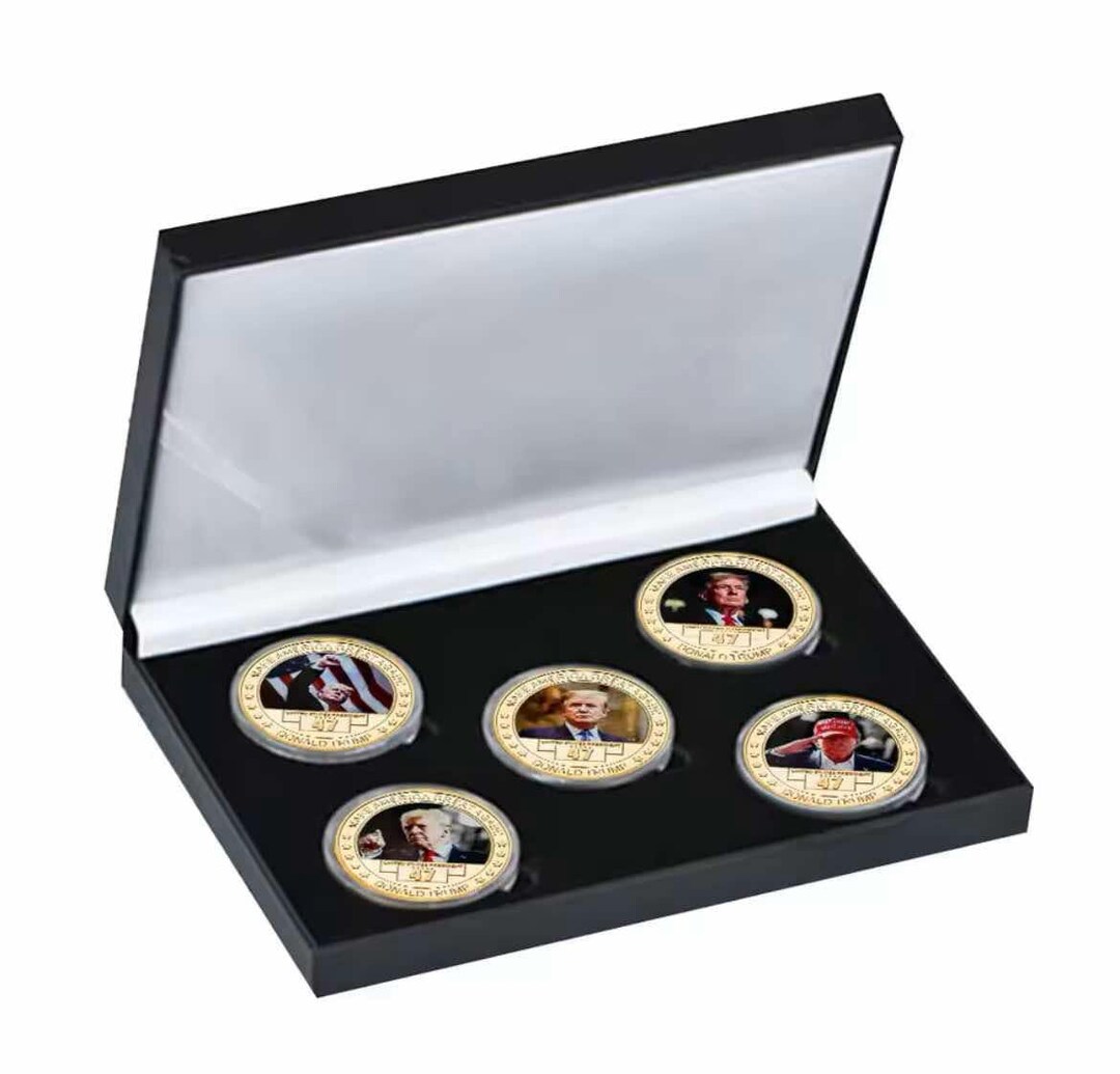Donald Trump the 47th President of the United States X5 Gold Plated ...