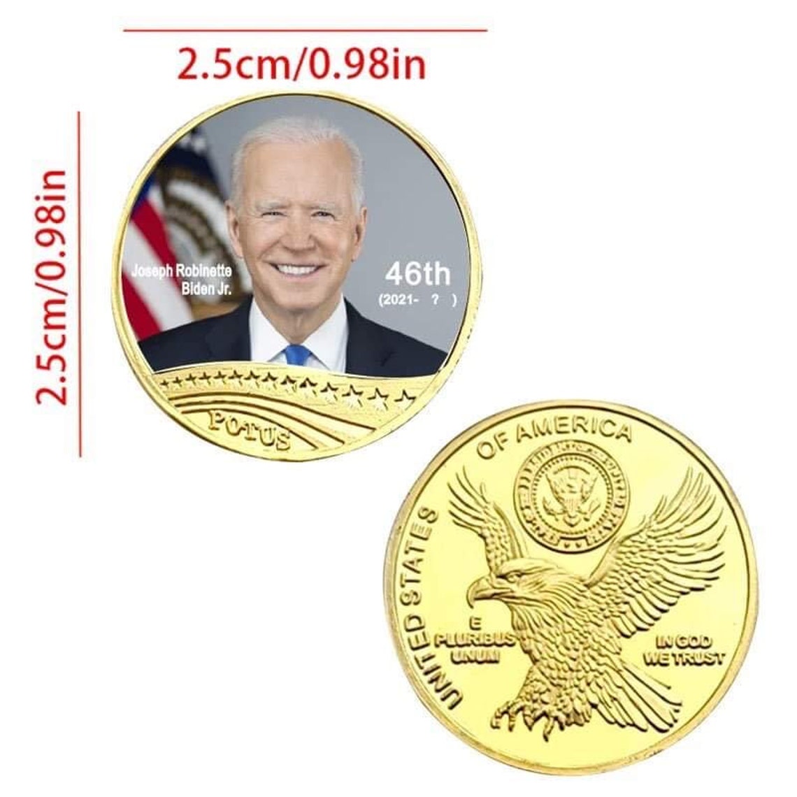 The Presidents of United States of America X46 Gold Plated Coins in A ...
