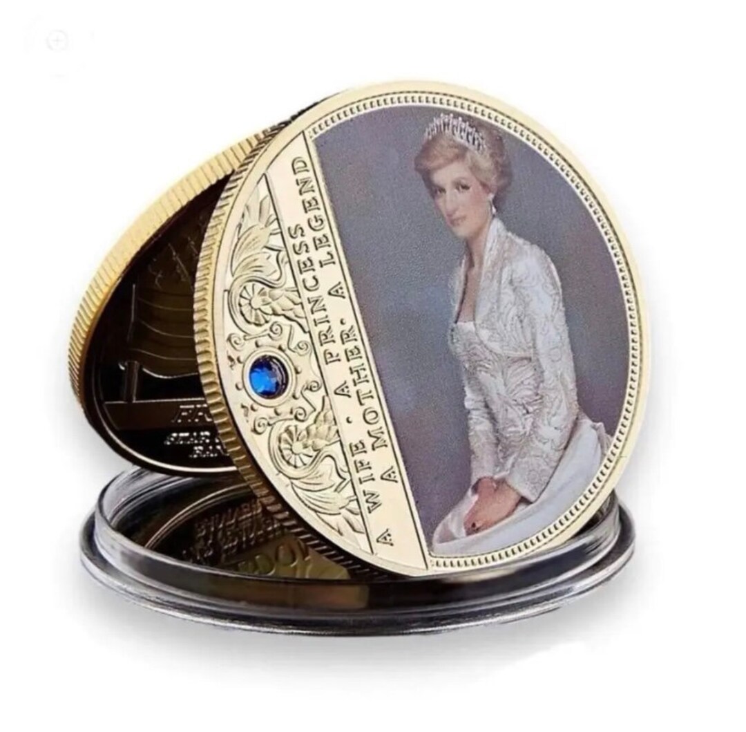 The Peoples Princess - Princess Diana Gold Plated Commemorative Coin - Etsy