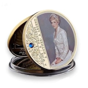 The Peoples Princess - Princess Diana Gold Plated Commemorative Coin - Etsy