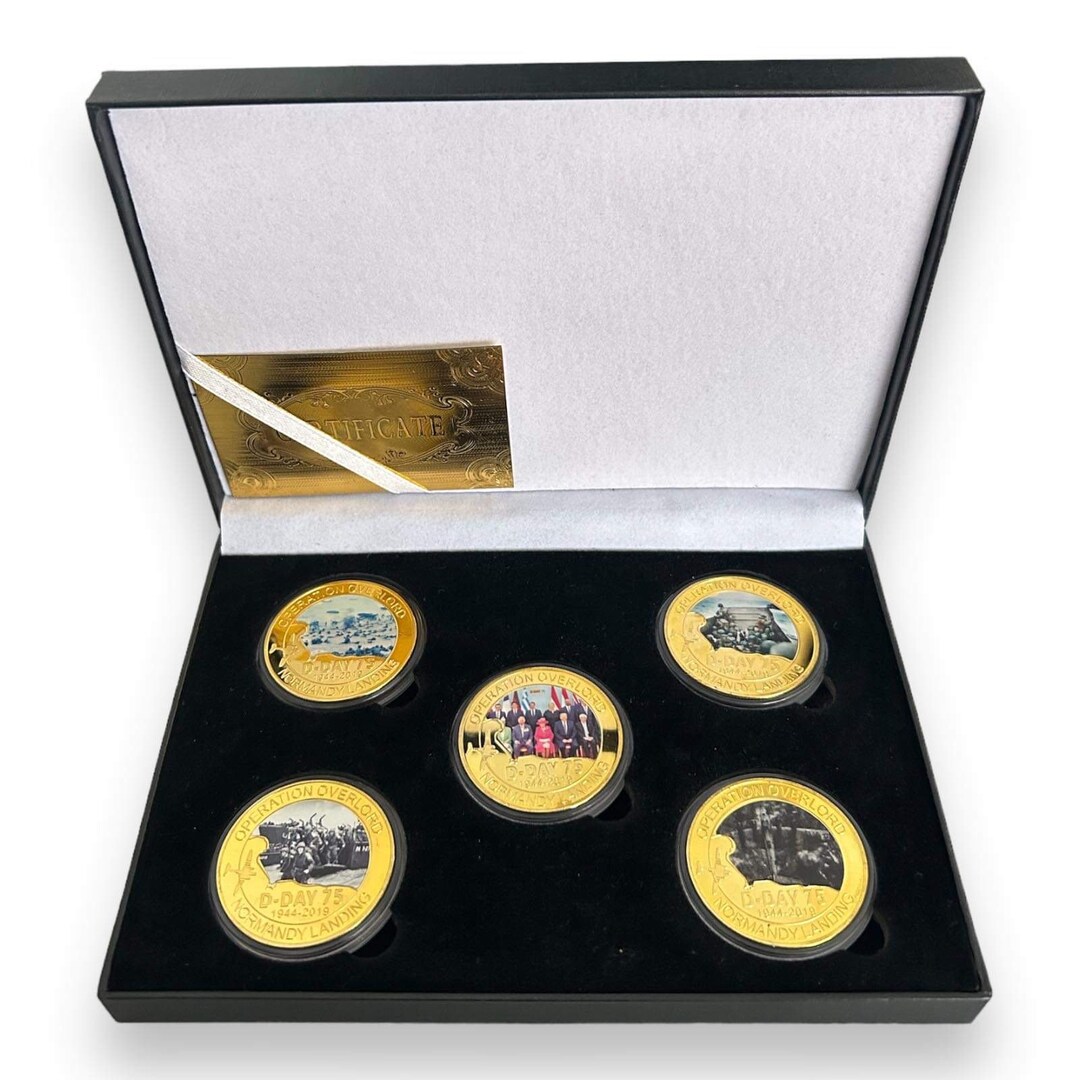 D-day Anniversary Normandy Landing Operation Overlord X5 Gold Plated ...
