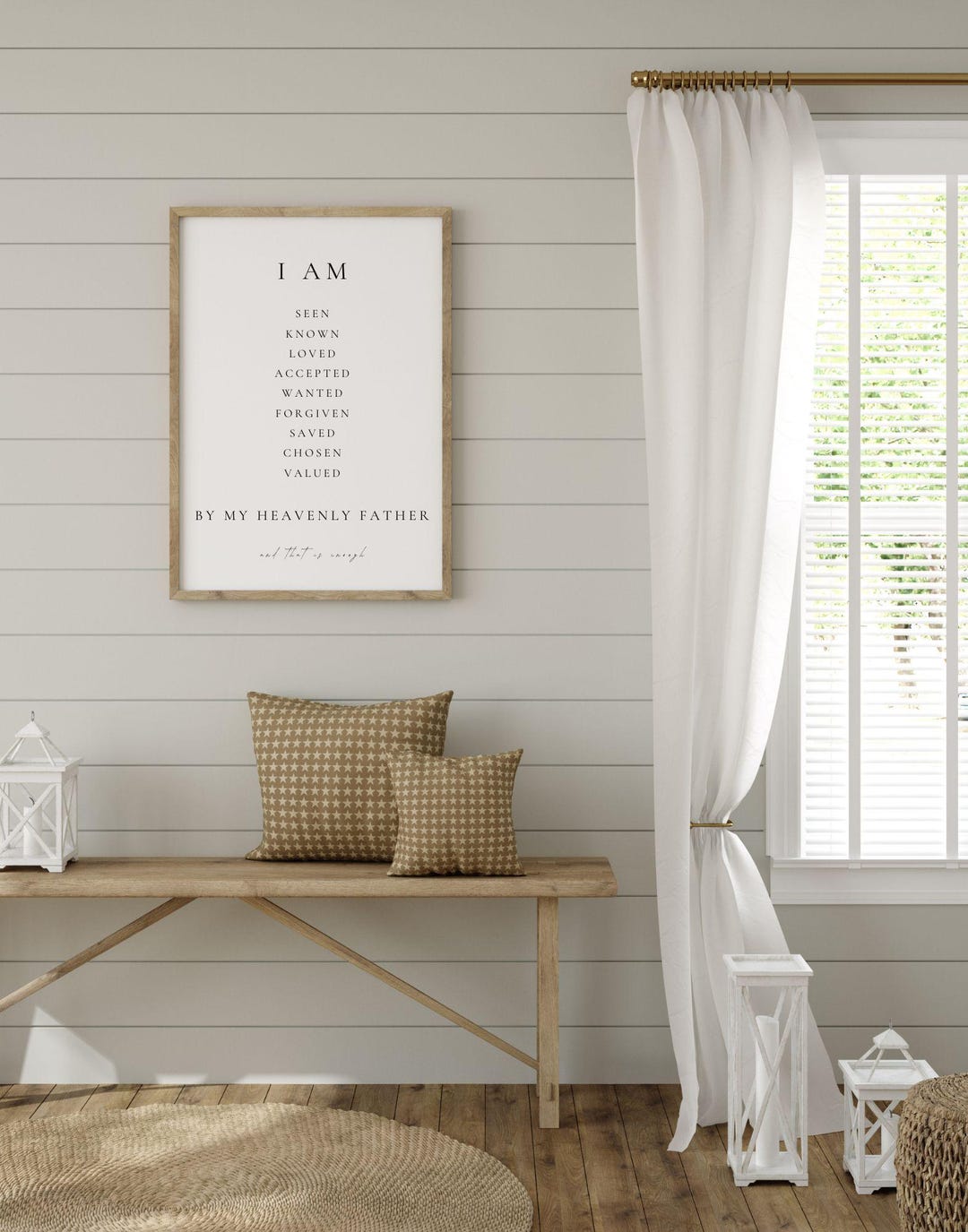 I AM Defined by Christ Wall Decor - Etsy