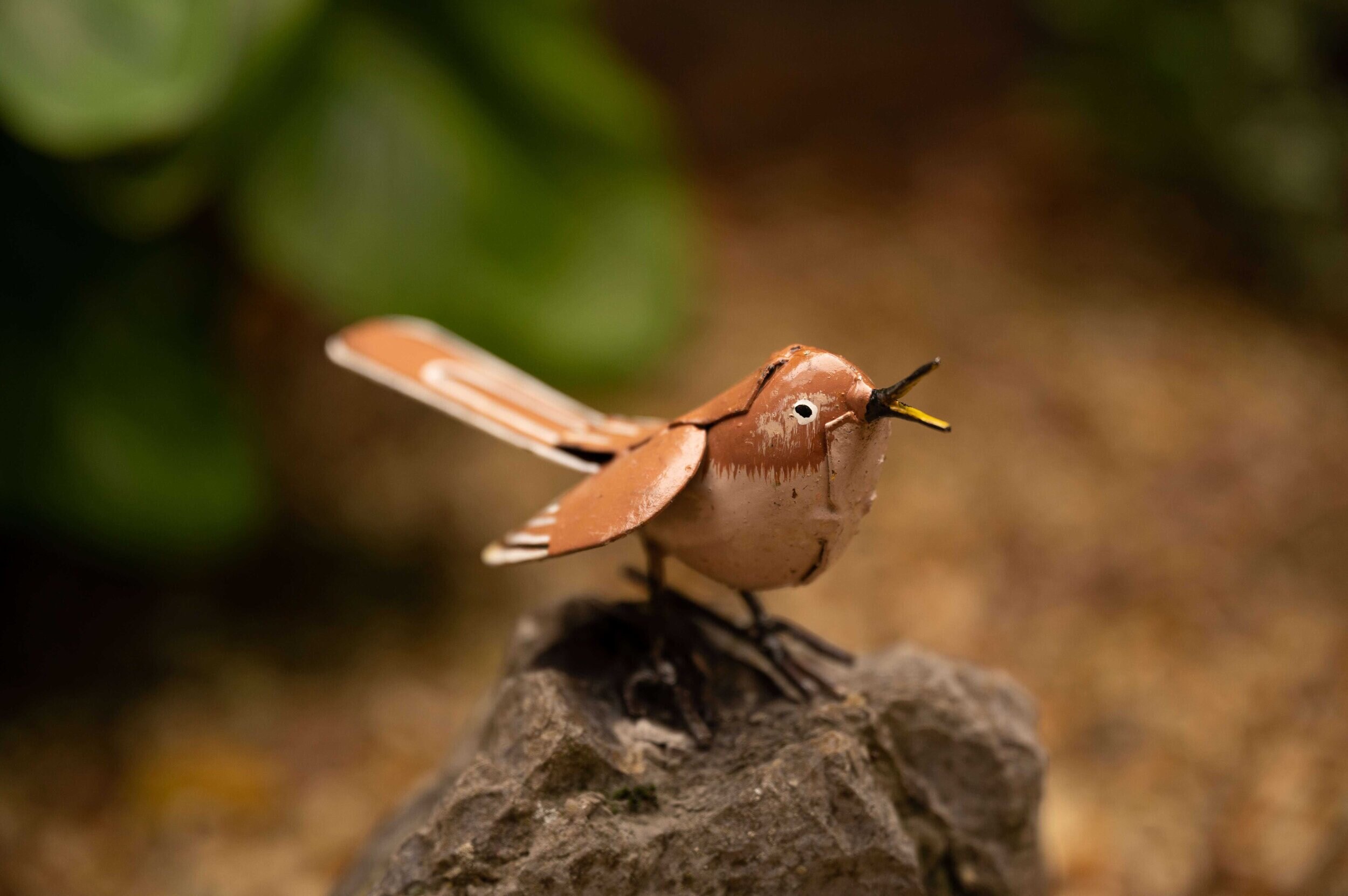 Recycled Metal Nightingale Sculpture - Etsy