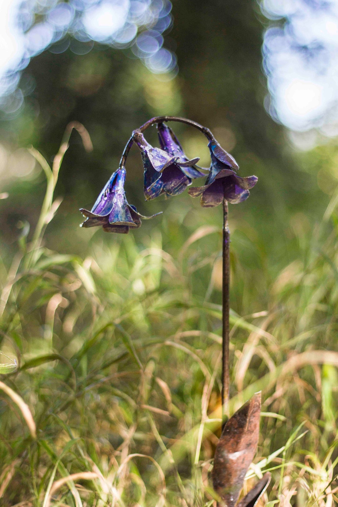 Recycled Metal Bluebell Sculpture - Etsy