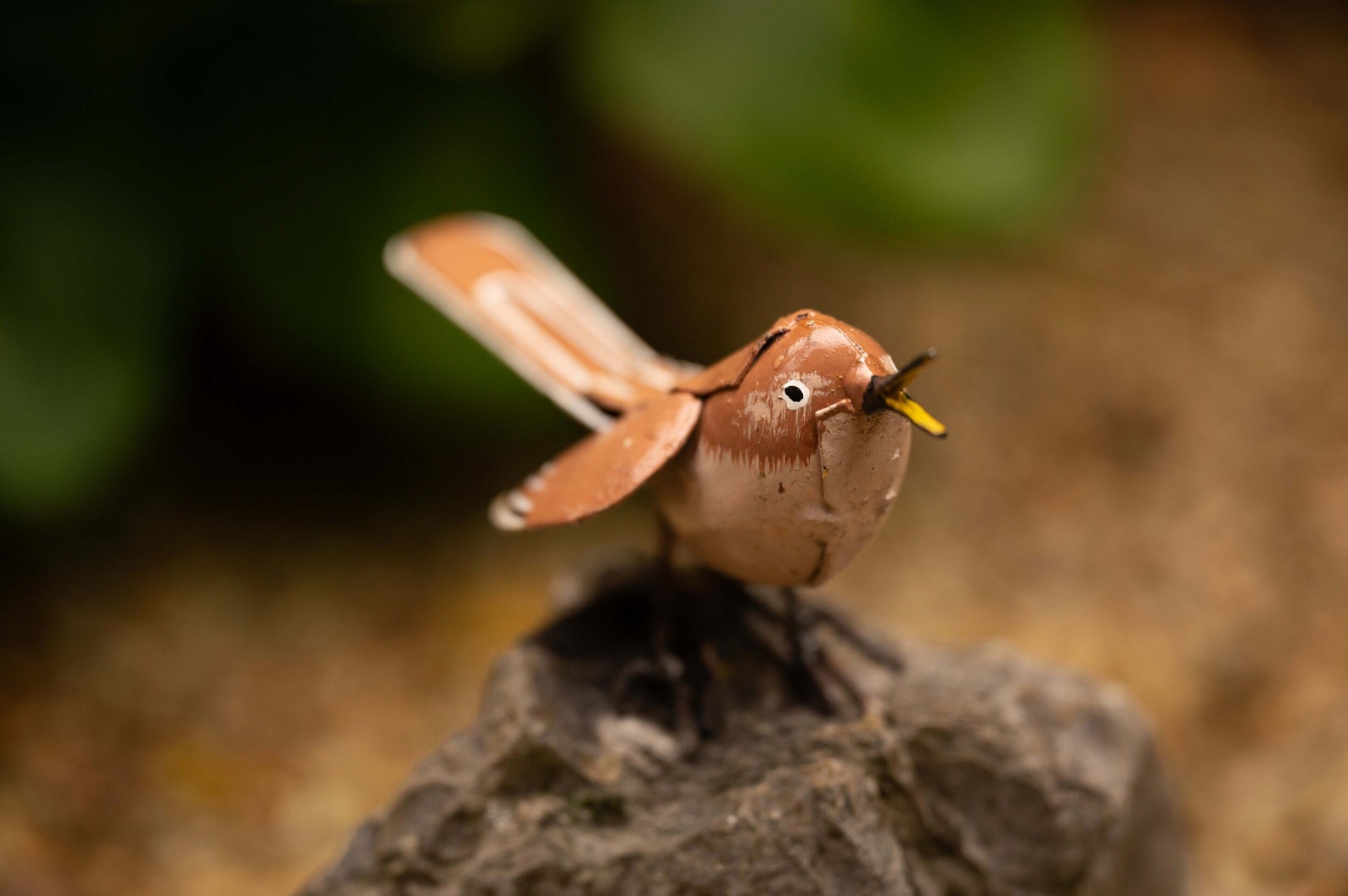 Recycled Metal Nightingale Sculpture - Etsy