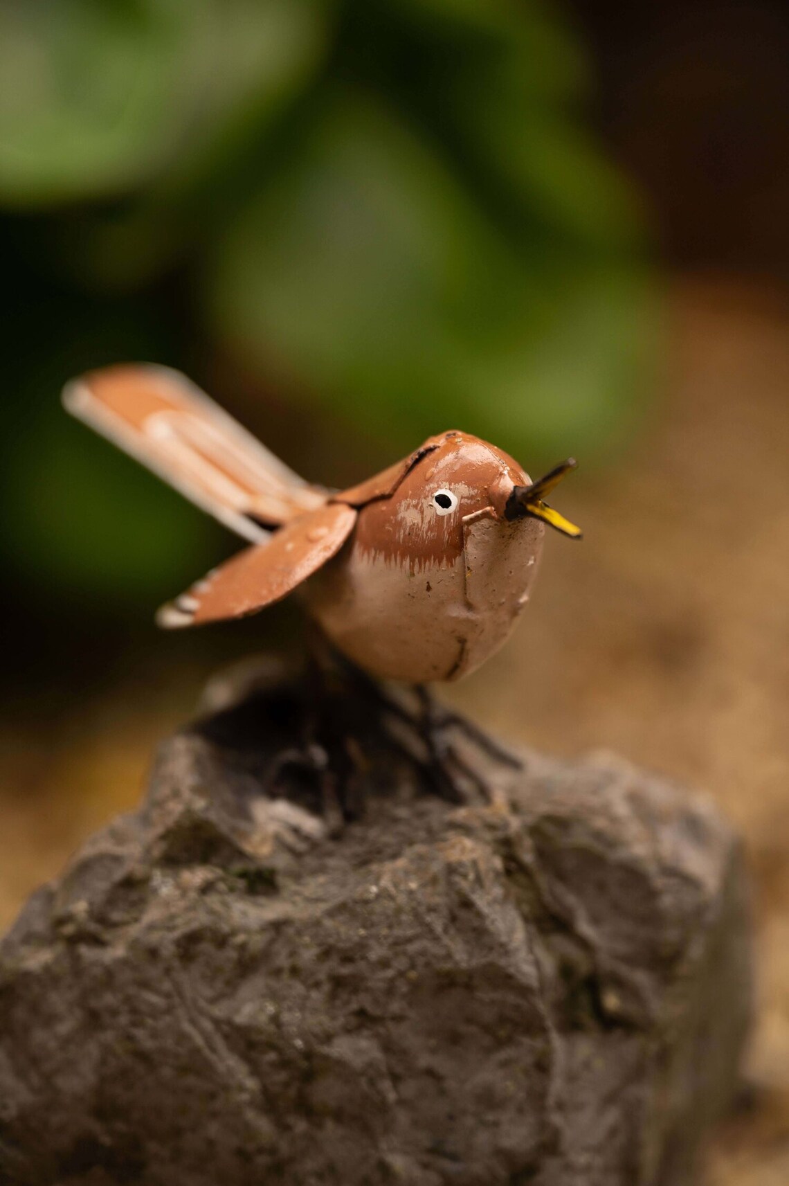 Recycled Metal Nightingale Sculpture - Etsy