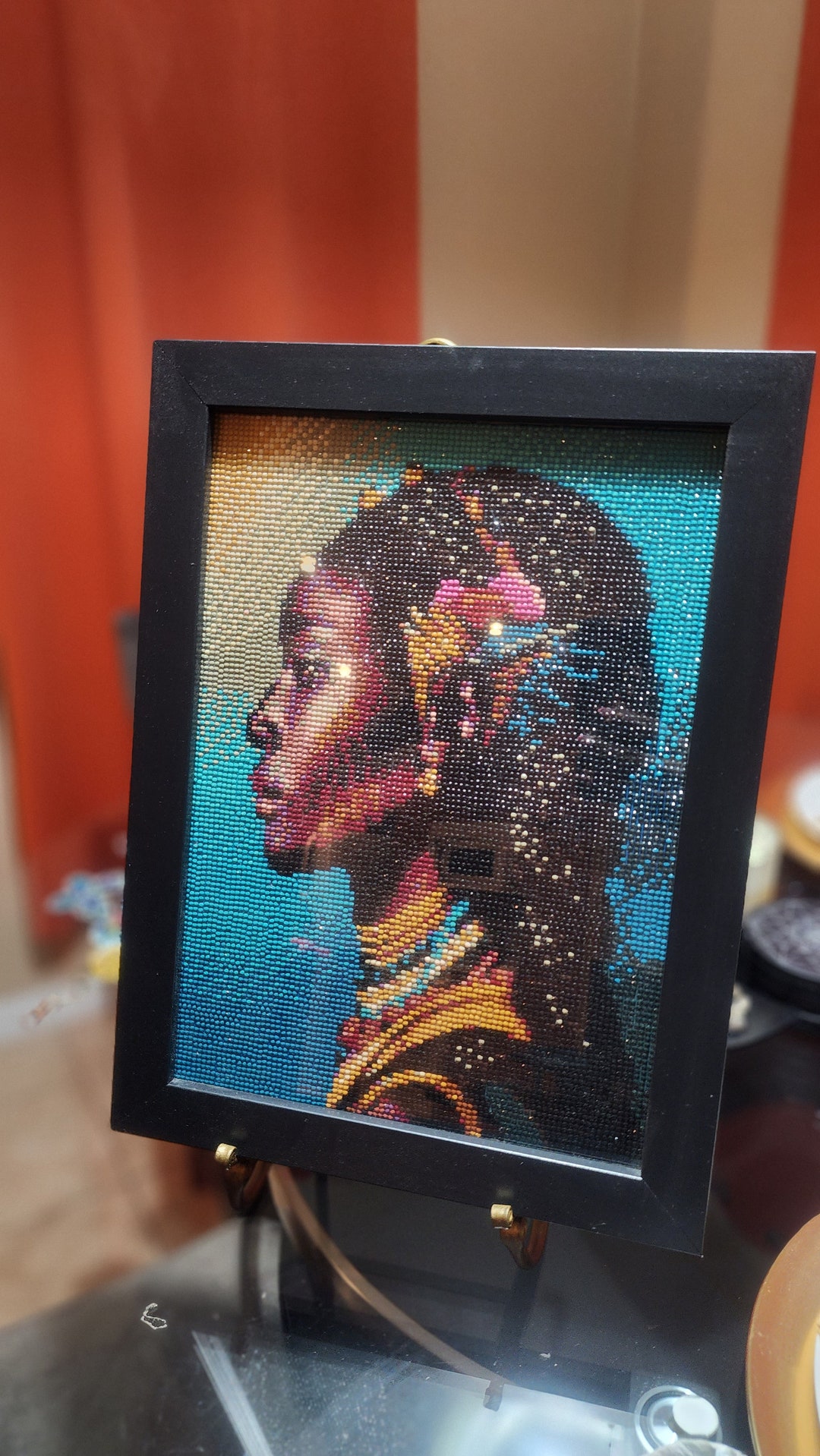 Finished and Framed Diamond Art African Woman - Etsy
