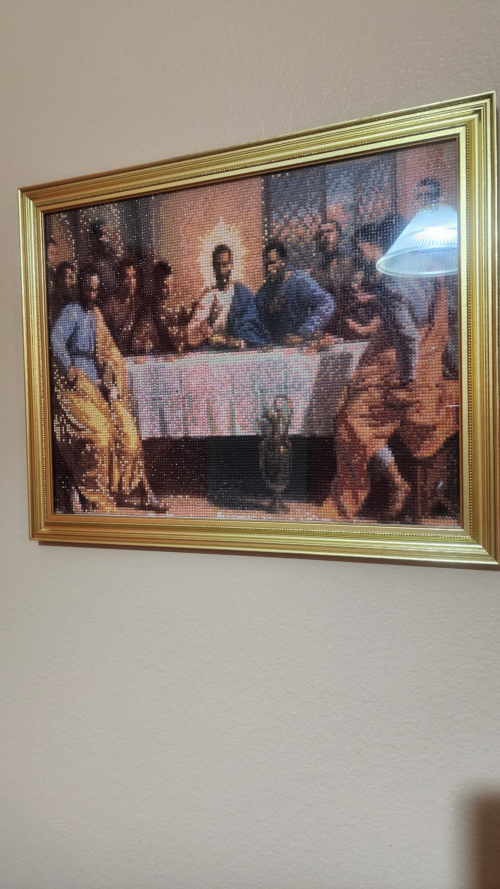 Finished and Framed Last Supper - Etsy