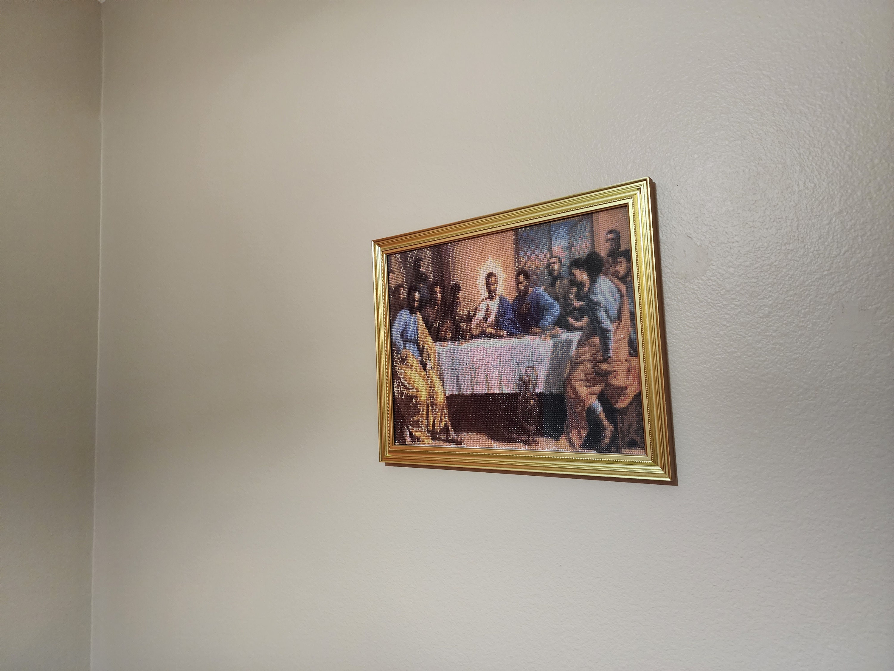 Finished and Framed Last Supper - Etsy