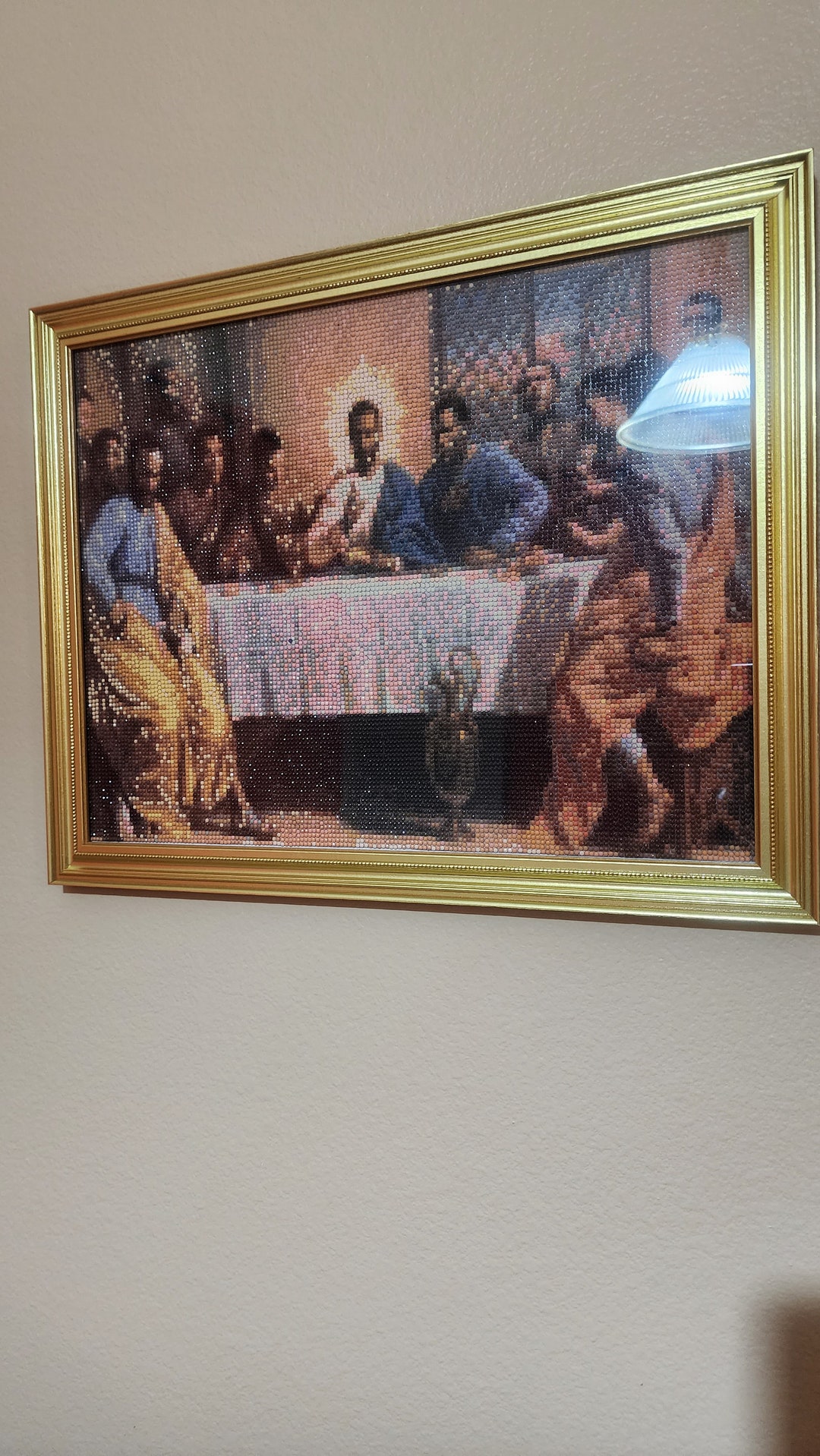 Finished and Framed Last Supper - Etsy