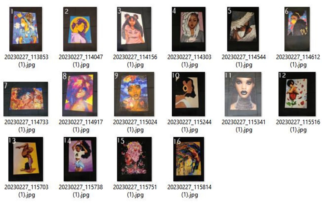 Completed and Finished Diamond Art of Women Around the World - Etsy