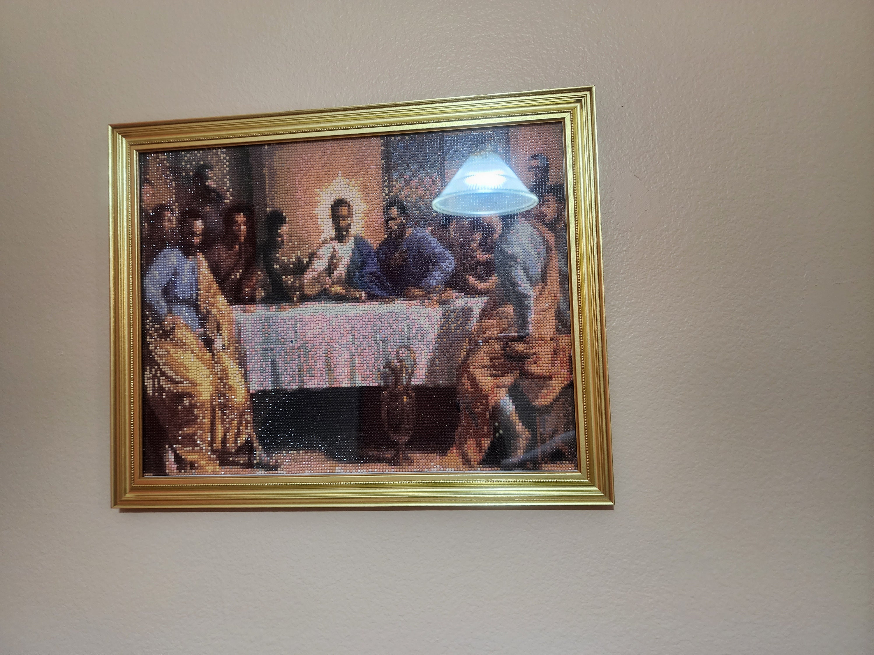 Finished and Framed Last Supper - Etsy