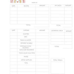 Daycare Income and Expenses Tracker - Etsy