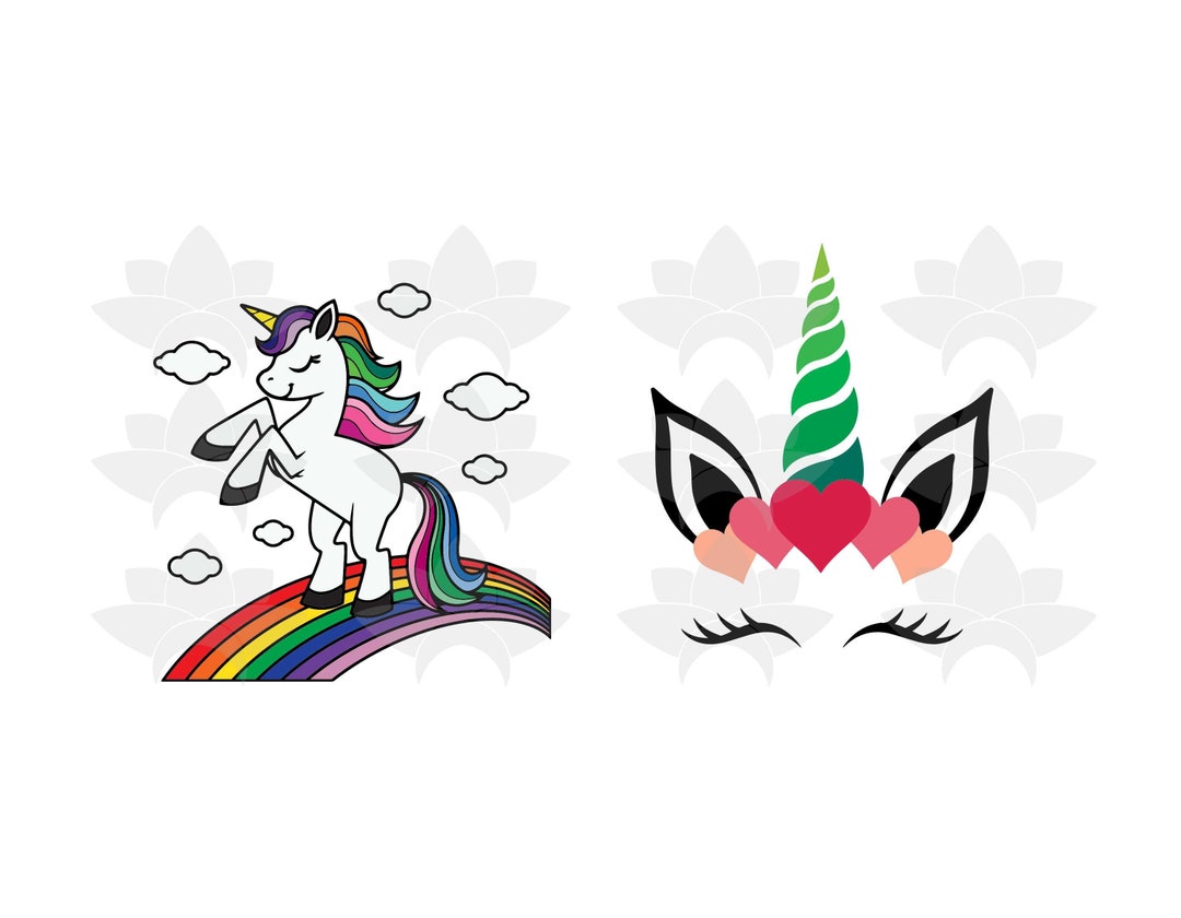 Unicorn SVG PNG Bundle - Etsy