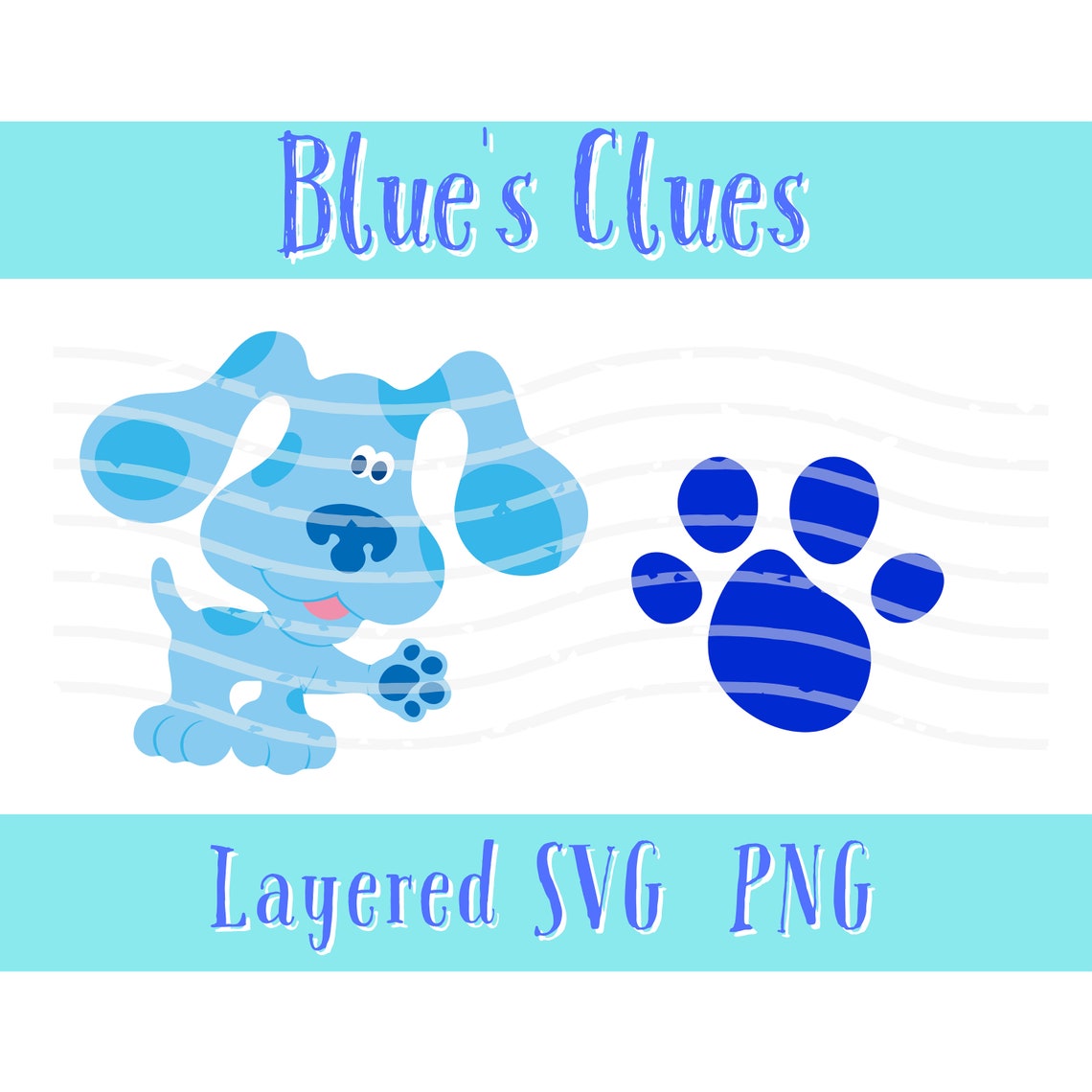 Blue's Clues SVG PNG Bundle - Etsy