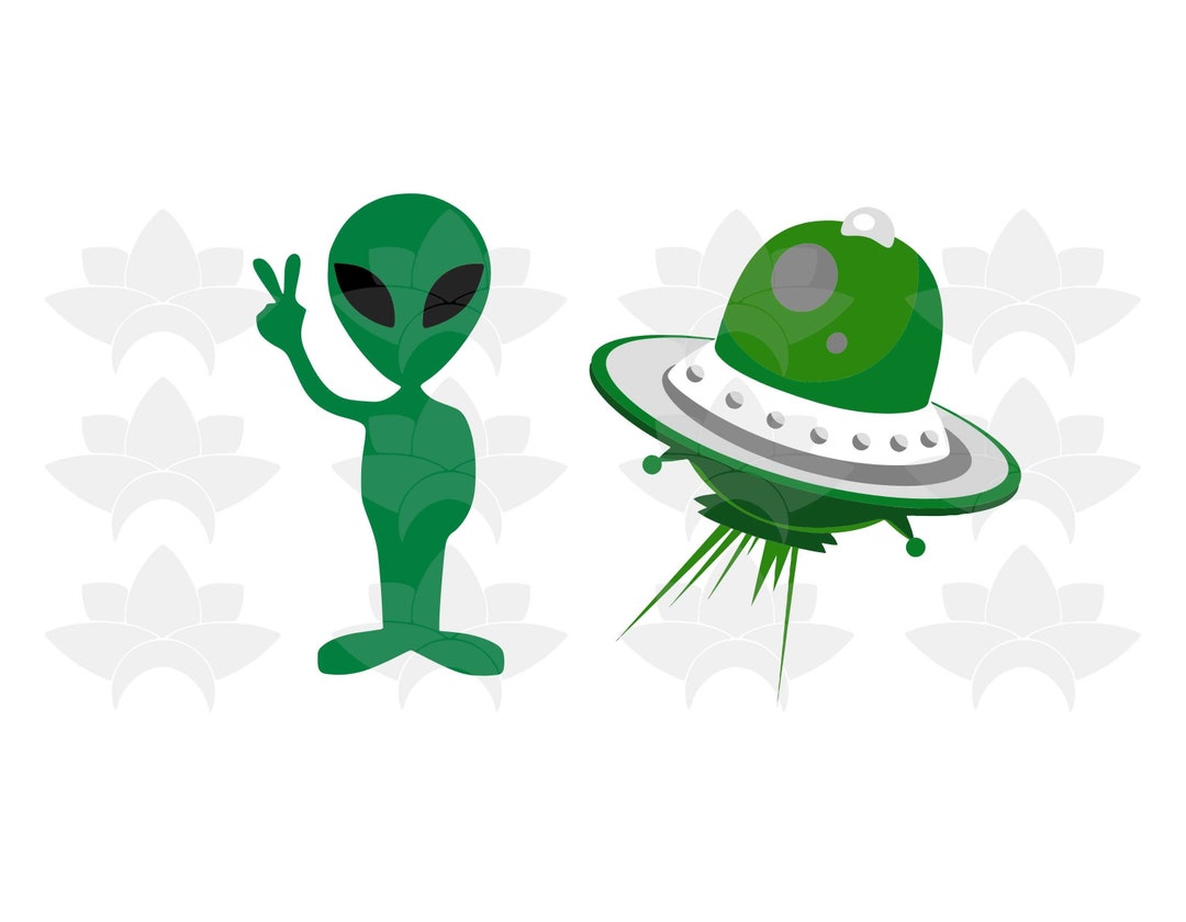 Alien UFO SVG PNG Bundle - Etsy
