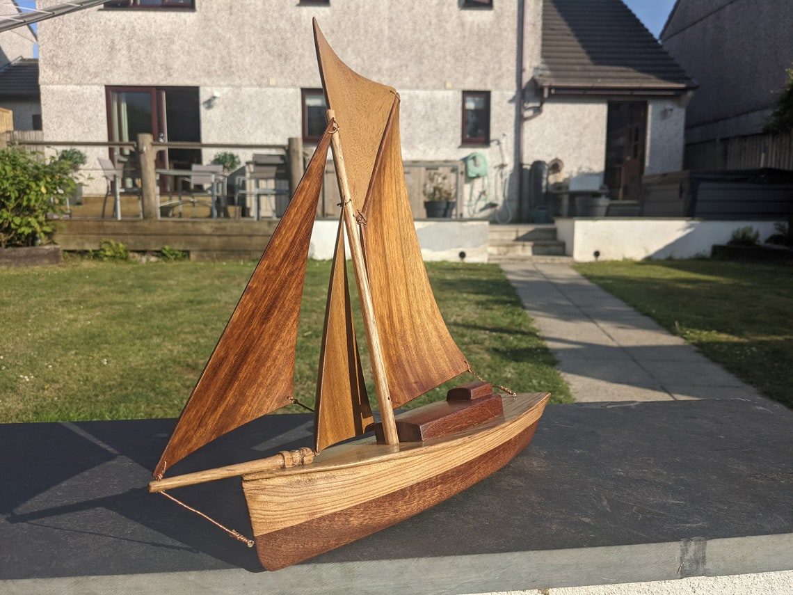 Wooden Kinetic Yacht Sculpture - Etsy