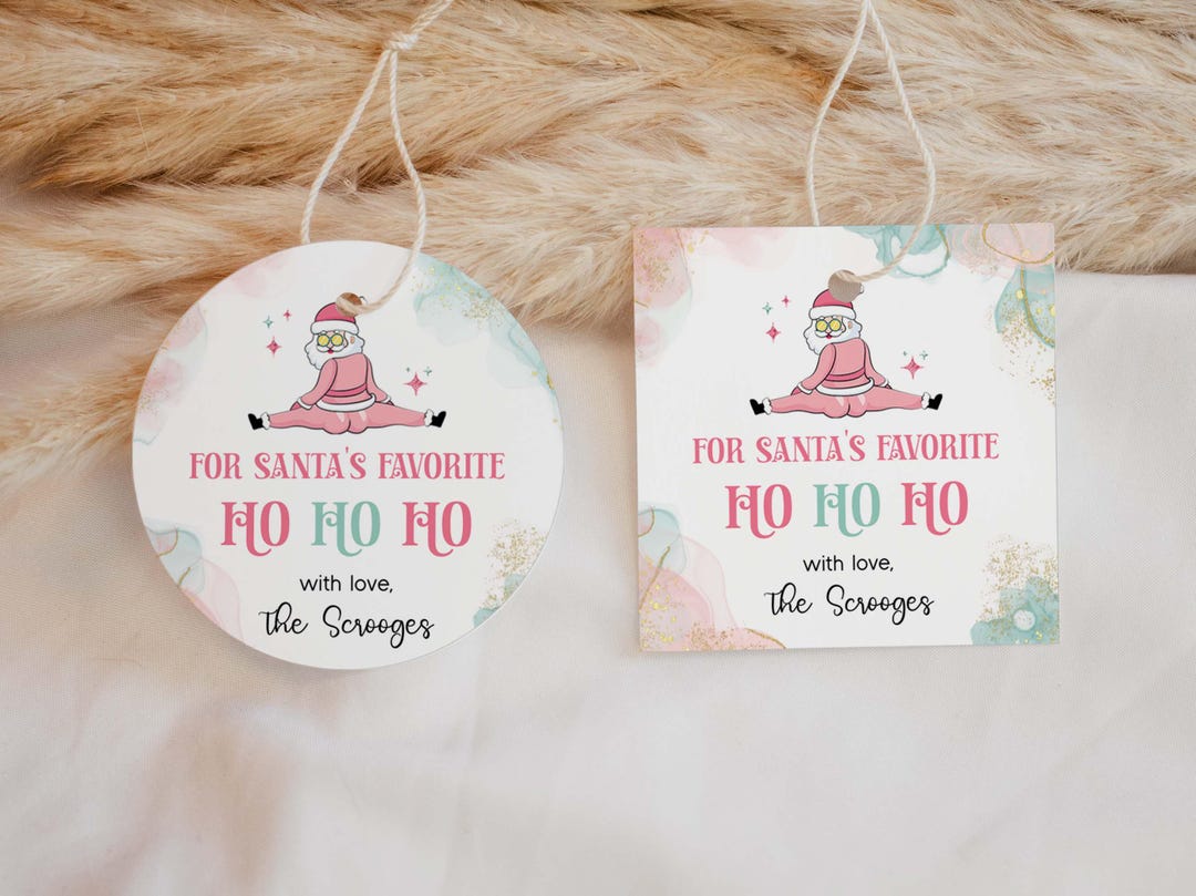Editable for Santa's Favorite Ho Ho Ho Gift Tag, Printable Christmas ...