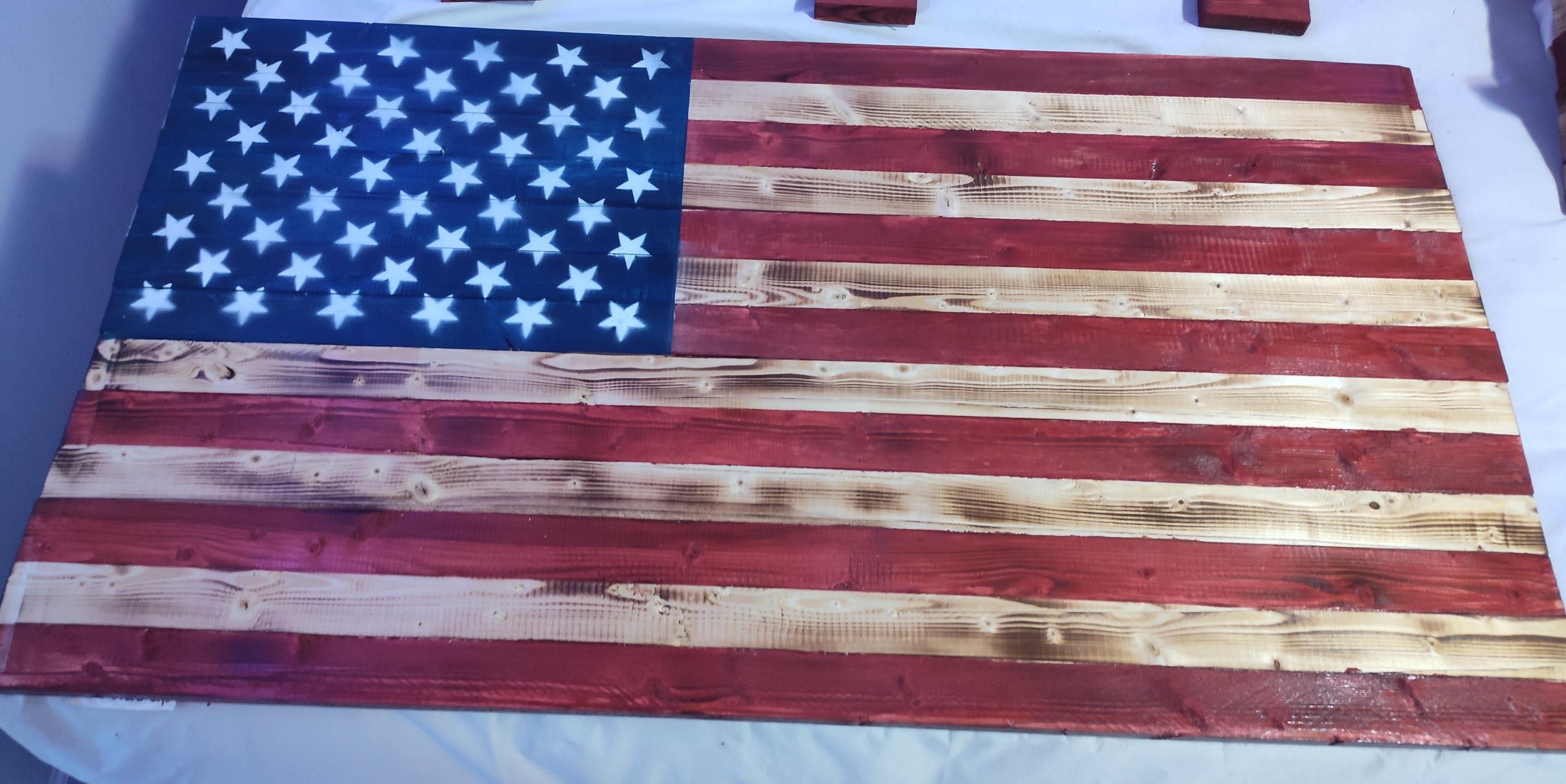 Rustic American Flag - Etsy