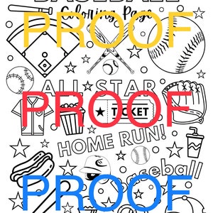 Baseball Coloring Sheet | Sports Coloring Sheet | Coloring Page for ...