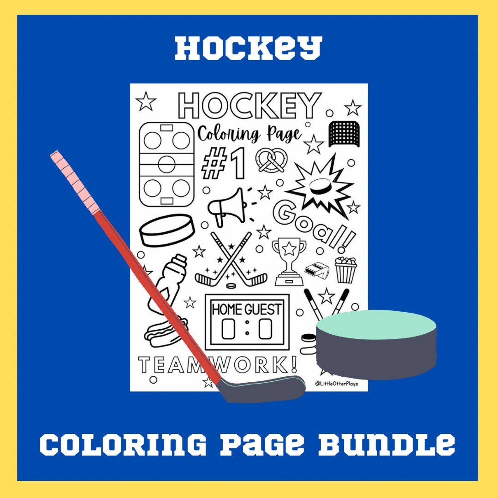 Sports Coloring Sheets Bundle | Sports Activity Sheets | Coloring ...