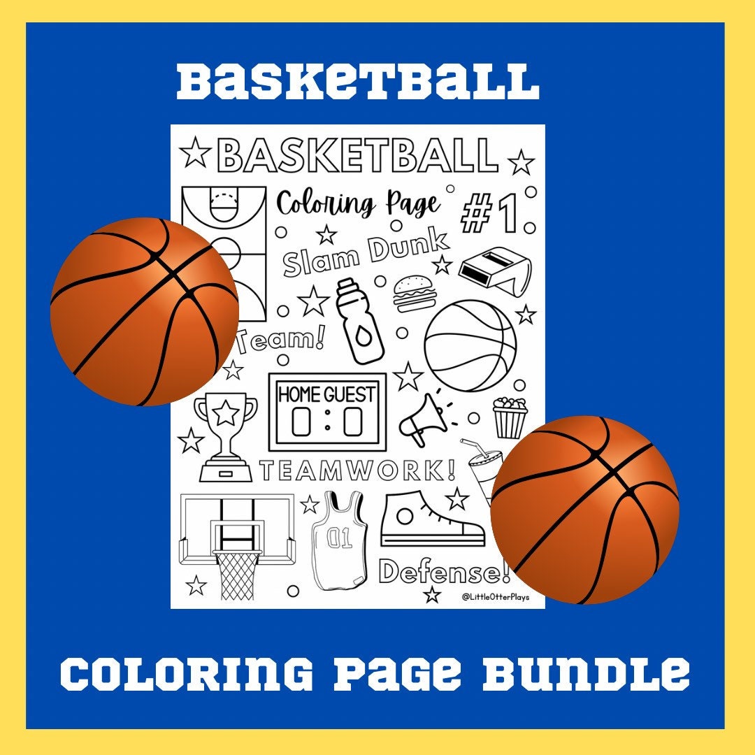 Sports Coloring Sheets Bundle | Sports Activity Sheets | Coloring ...
