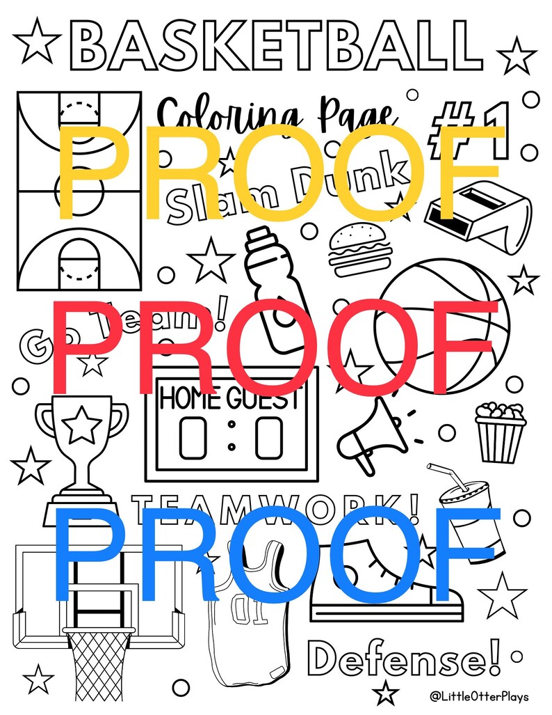 Basketball Coloring Sheet | Sports Coloring Sheet | Coloring Page for ...