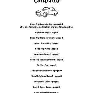 Road Trip Activity Bundle | Kids Activities for Road Trip | Road Trip ...