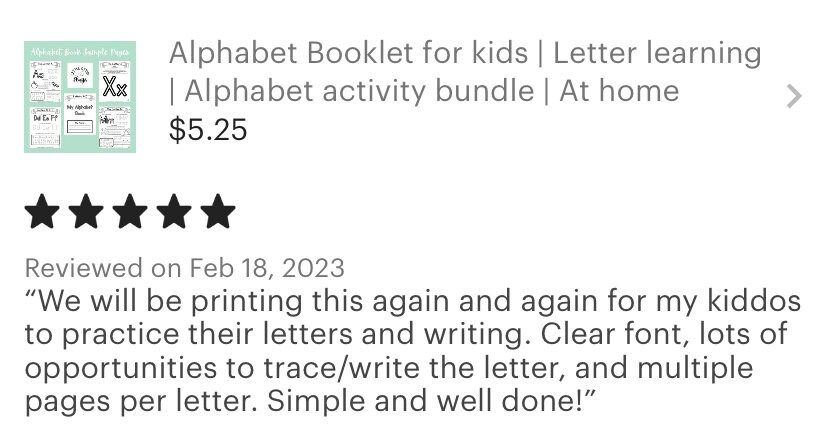 Alphabet Booklet for Kids Letter Learning Alphabet Activity Bundle at ...