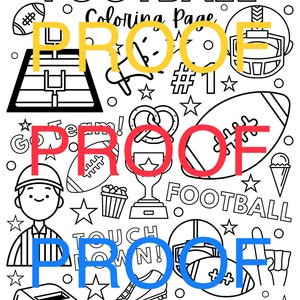 Football Coloring Sheet | Football Activity Sheet | Coloring Page for ...