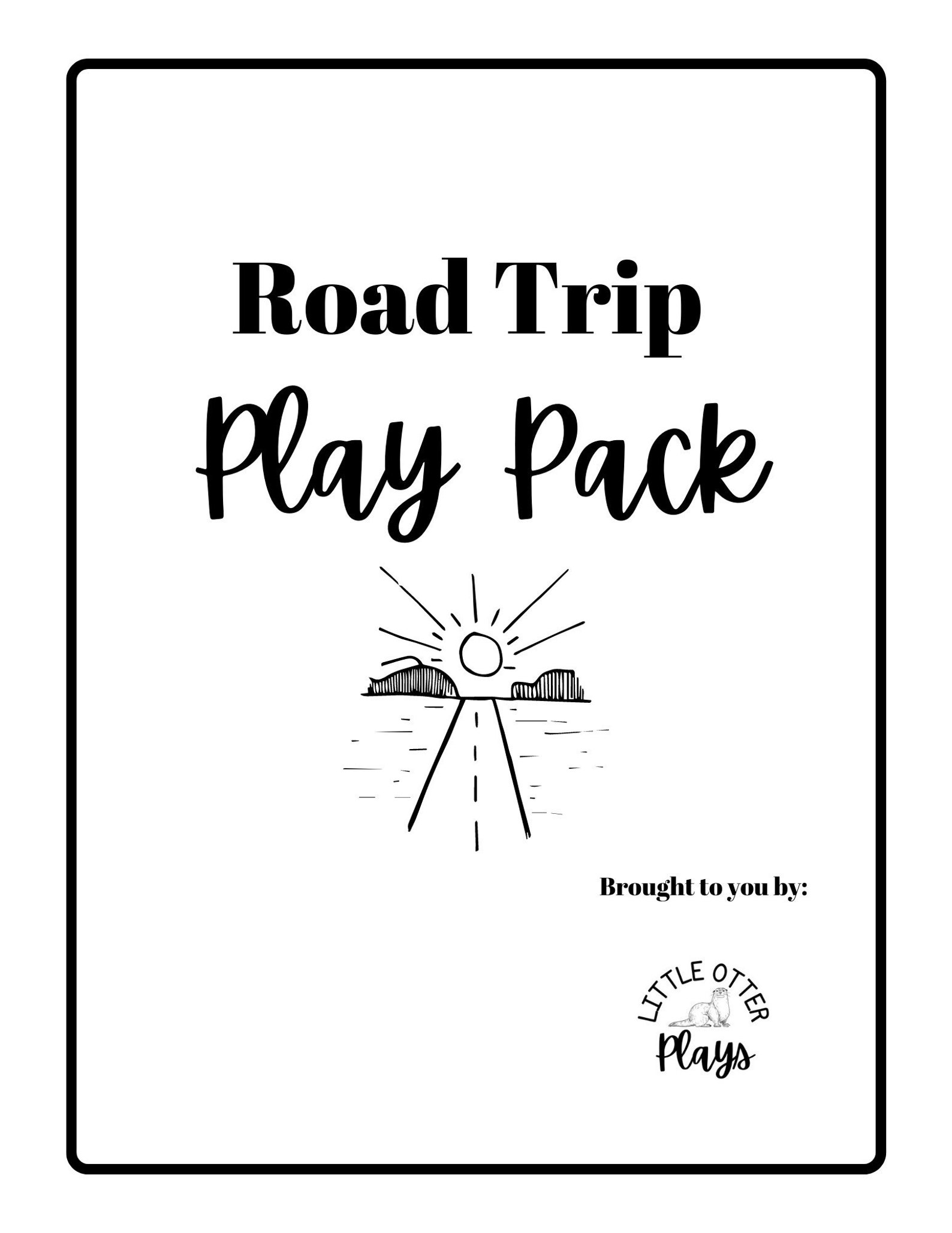 Road Trip Activity Bundle | Kids Activities for Road Trip | Road Trip ...
