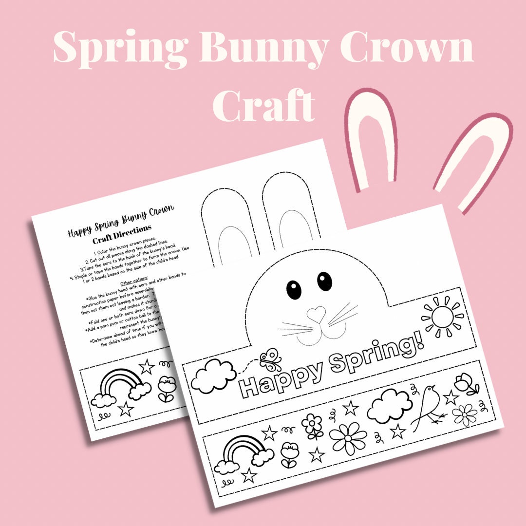 Spring Crown Craft for Kids | Printable Craft for Kids | Easter Craft ...