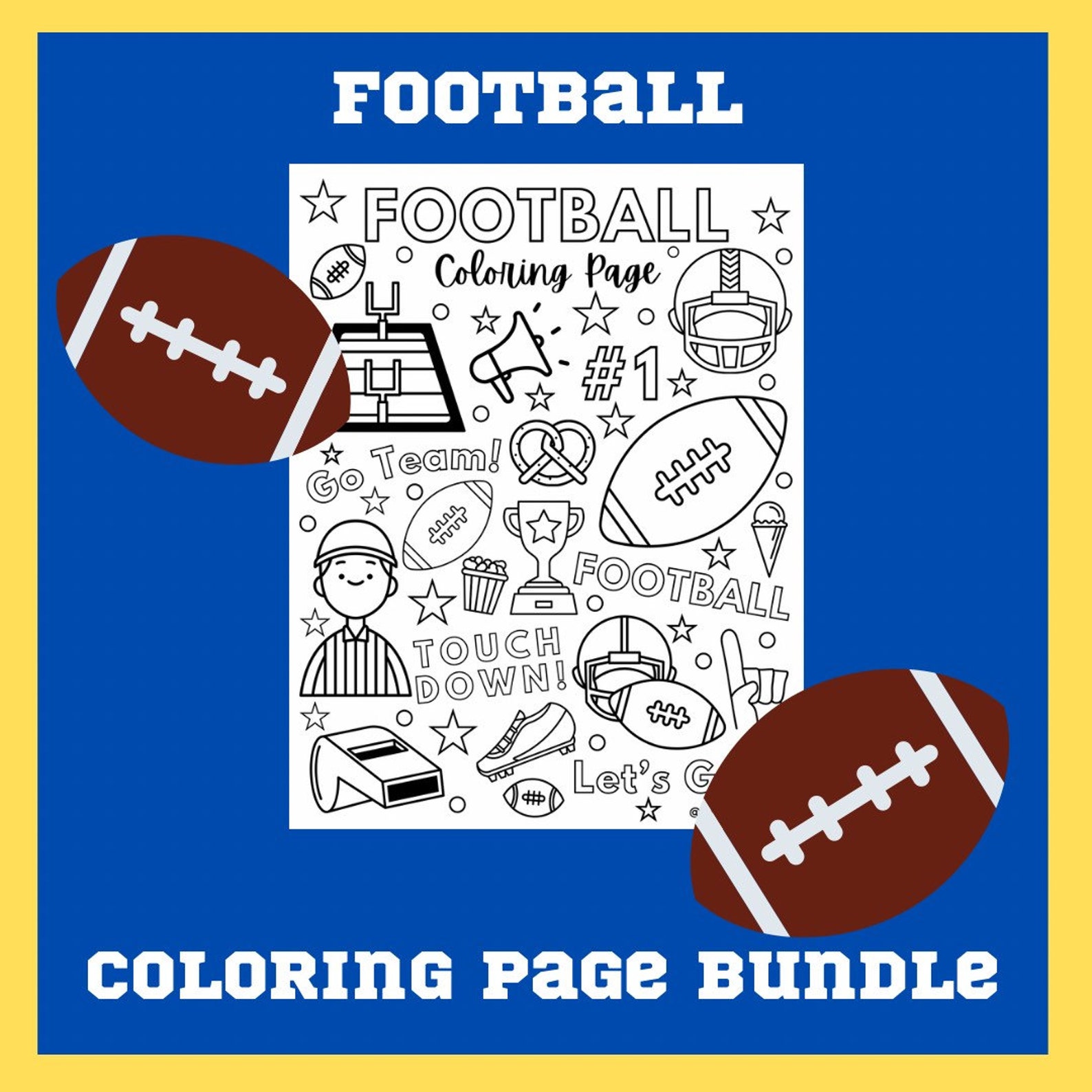 Sports Coloring Sheets Bundle | Sports Activity Sheets | Coloring ...