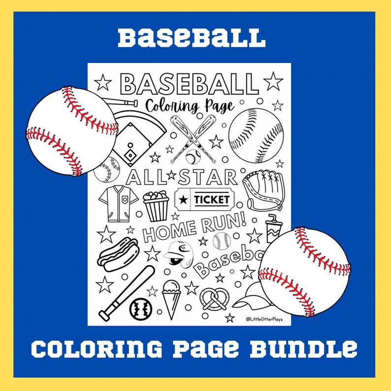 Sports Coloring Sheets Bundle | Sports Activity Sheets | Coloring ...