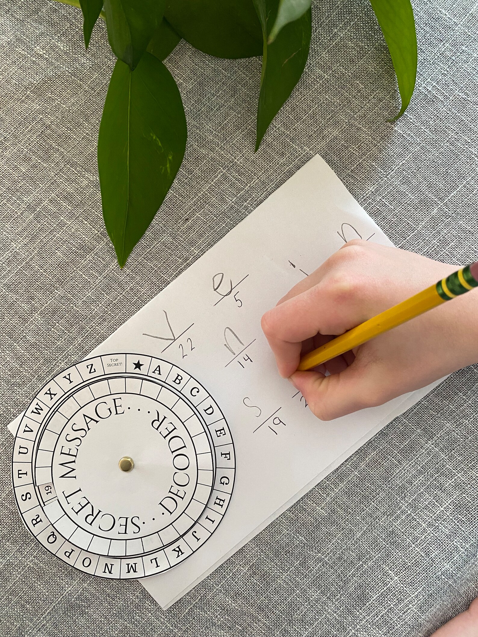 Secret Message Decoder Wheel | Secret Message Cipher Ring | Treasure ...