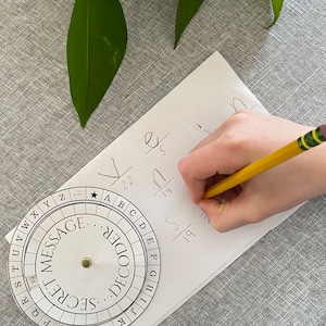 Secret Message Decoder Wheel | Secret Message Cipher Ring | Treasure ...