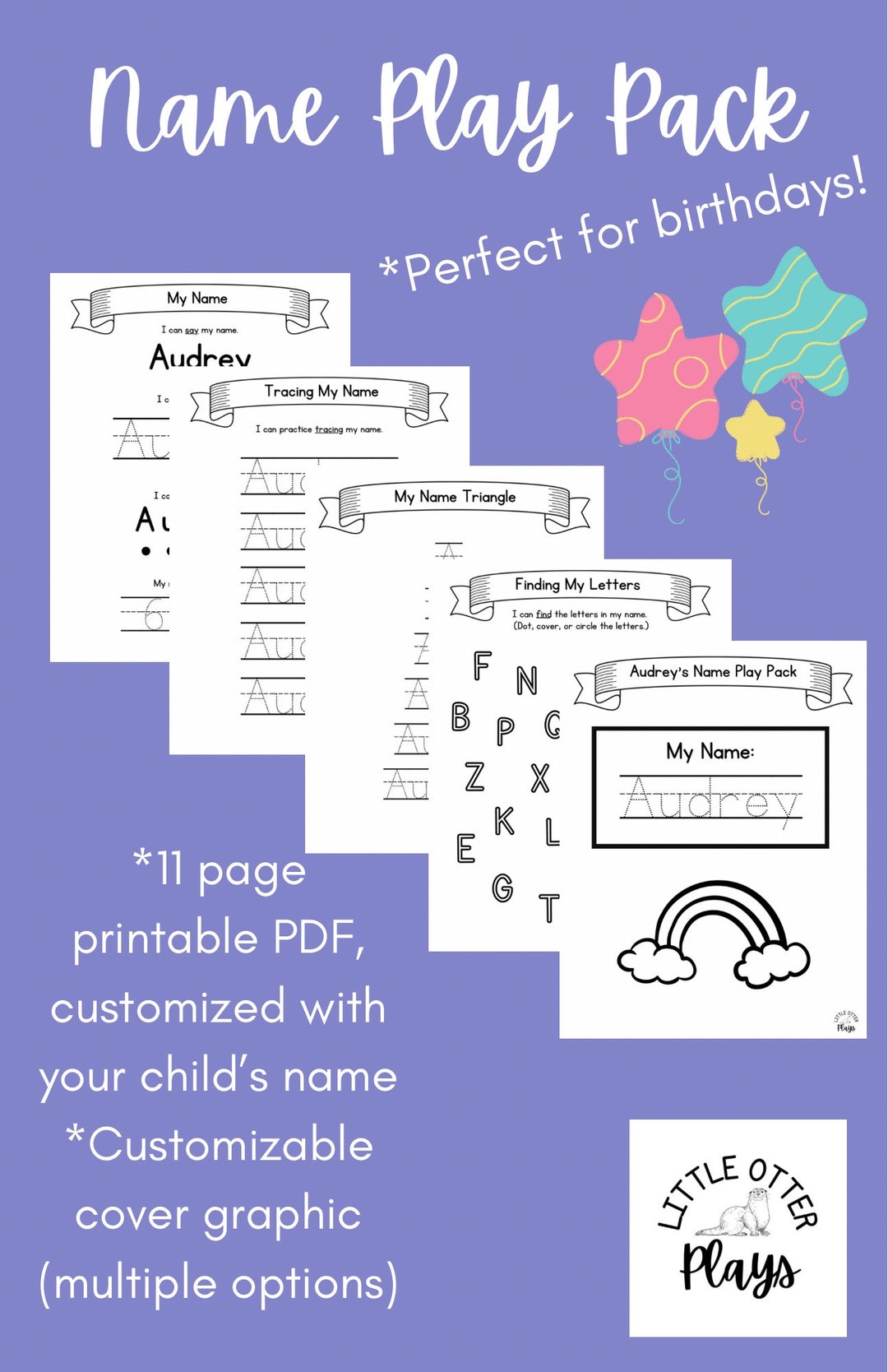 Personalized Gift for Kids Kindergarten Worksheet Custom - Etsy