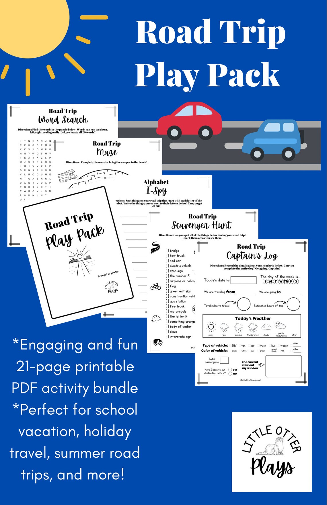 Road Trip Activity Bundle Kids Activities for Road Trip - Etsy