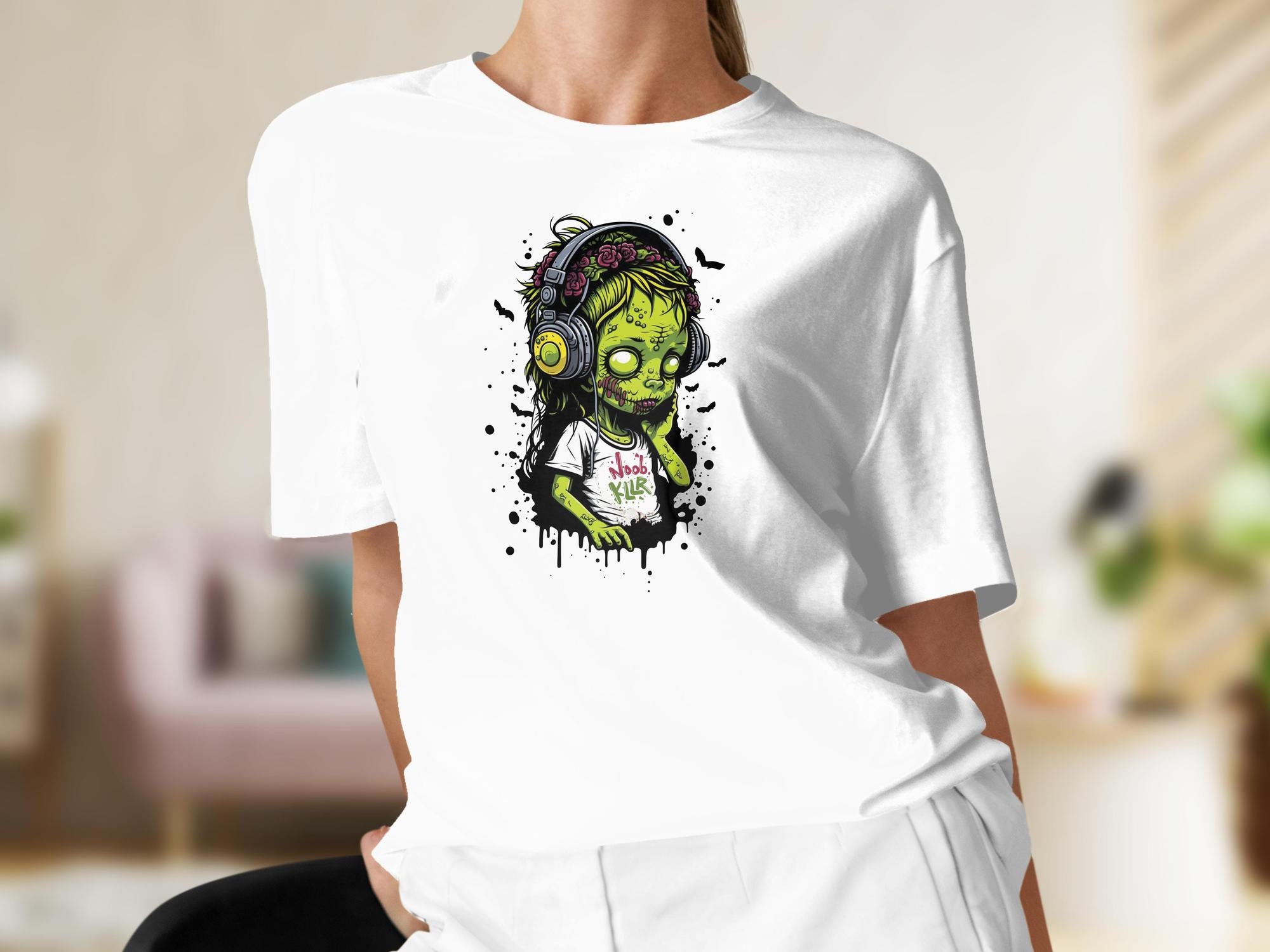 MLG Zombie Girl Unisex Tshirt Gamer Girl, Graffiti Style Streetwear, PC ...