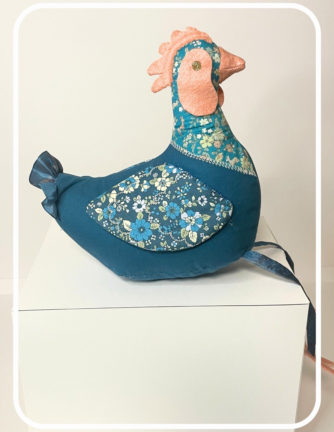 One of a Kind Chicken Plush Toy, Farmhouse Decor, Adorable Kids Gift ...