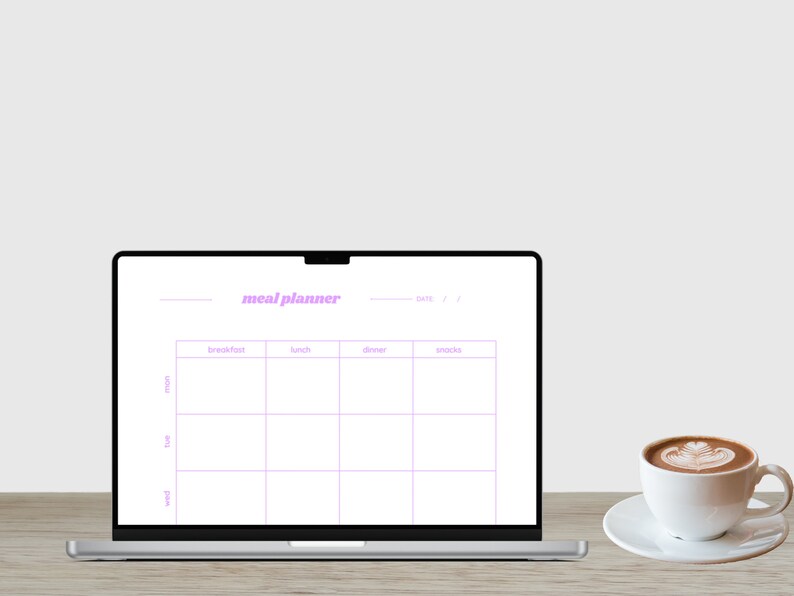 Digital Meal Planner, Meal Planner, Weekly Meal Planner, Printable ...