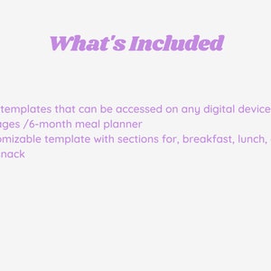 Digital Meal Planner Meal Planner Weekly Meal Planner - Etsy
