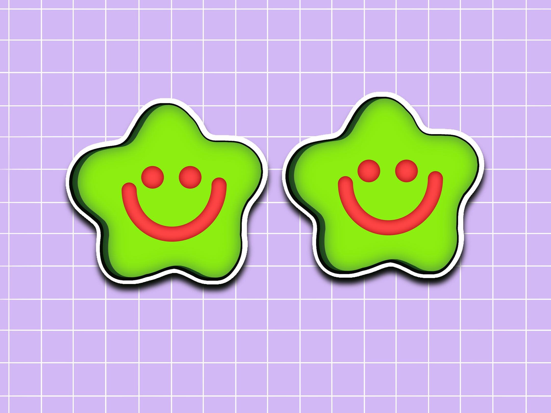 Smiley Pickles Spongebob Sticker Glossy Water-resistant - Etsy