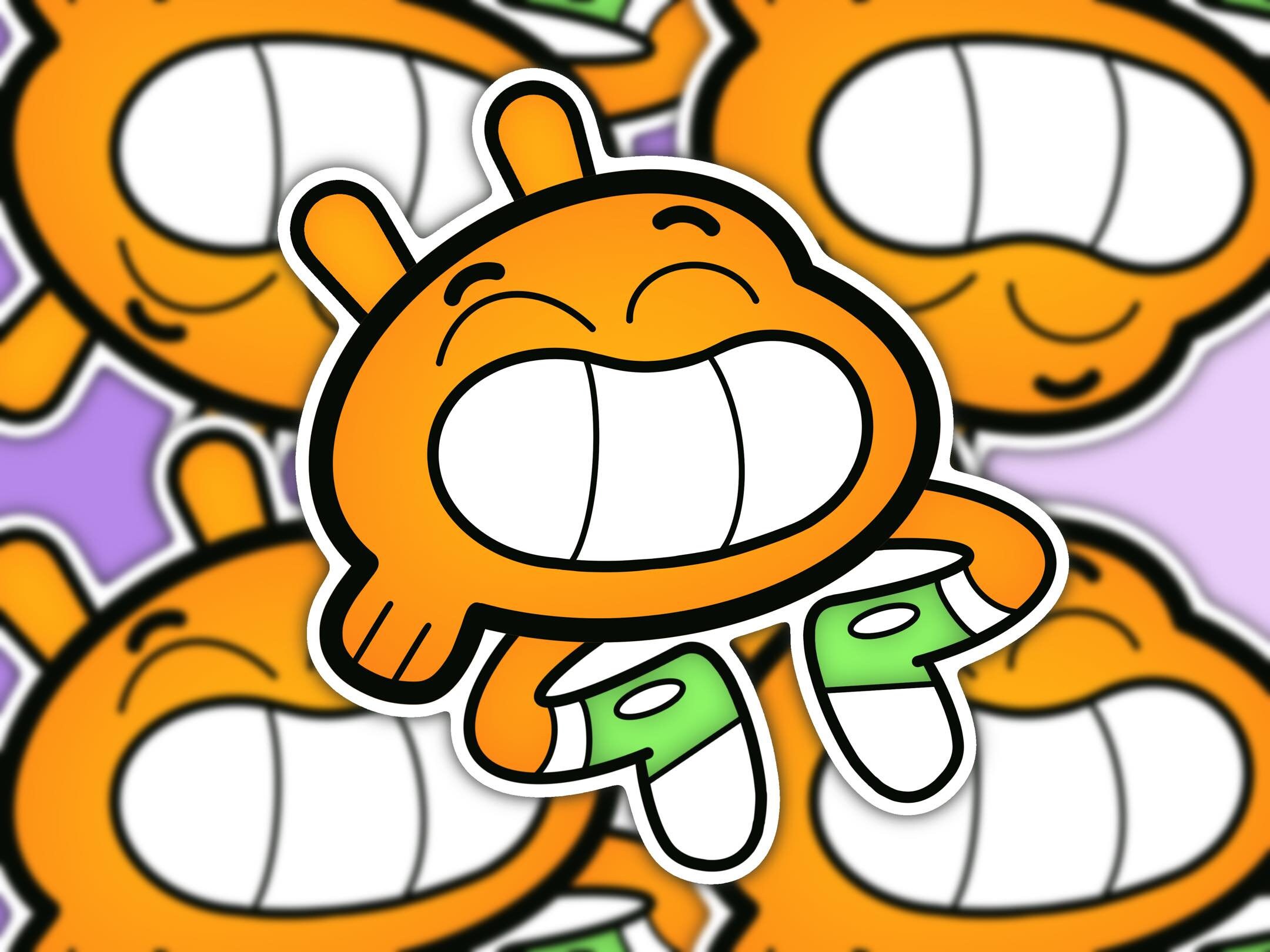 Amazing Gumball and Darwin Sticker. Glossy Laminated Sticker Water ...