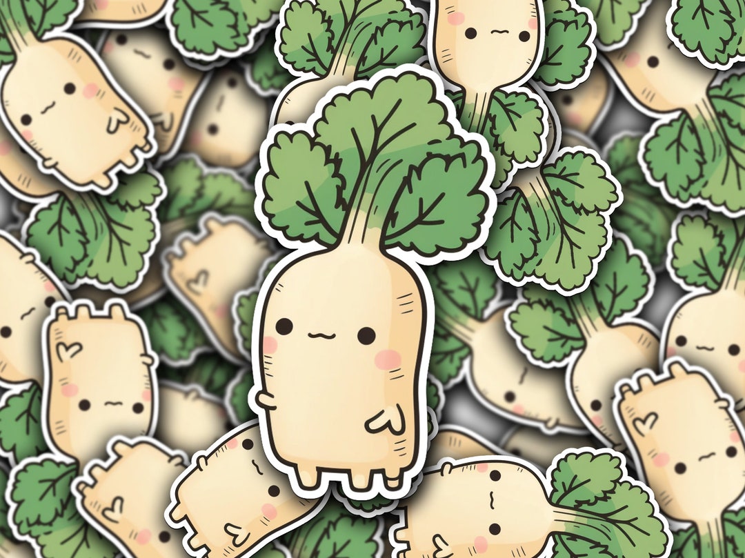 Cute Kawaii Parsnip Vinyl Decal Durable and Waterproof Personalize Your ...