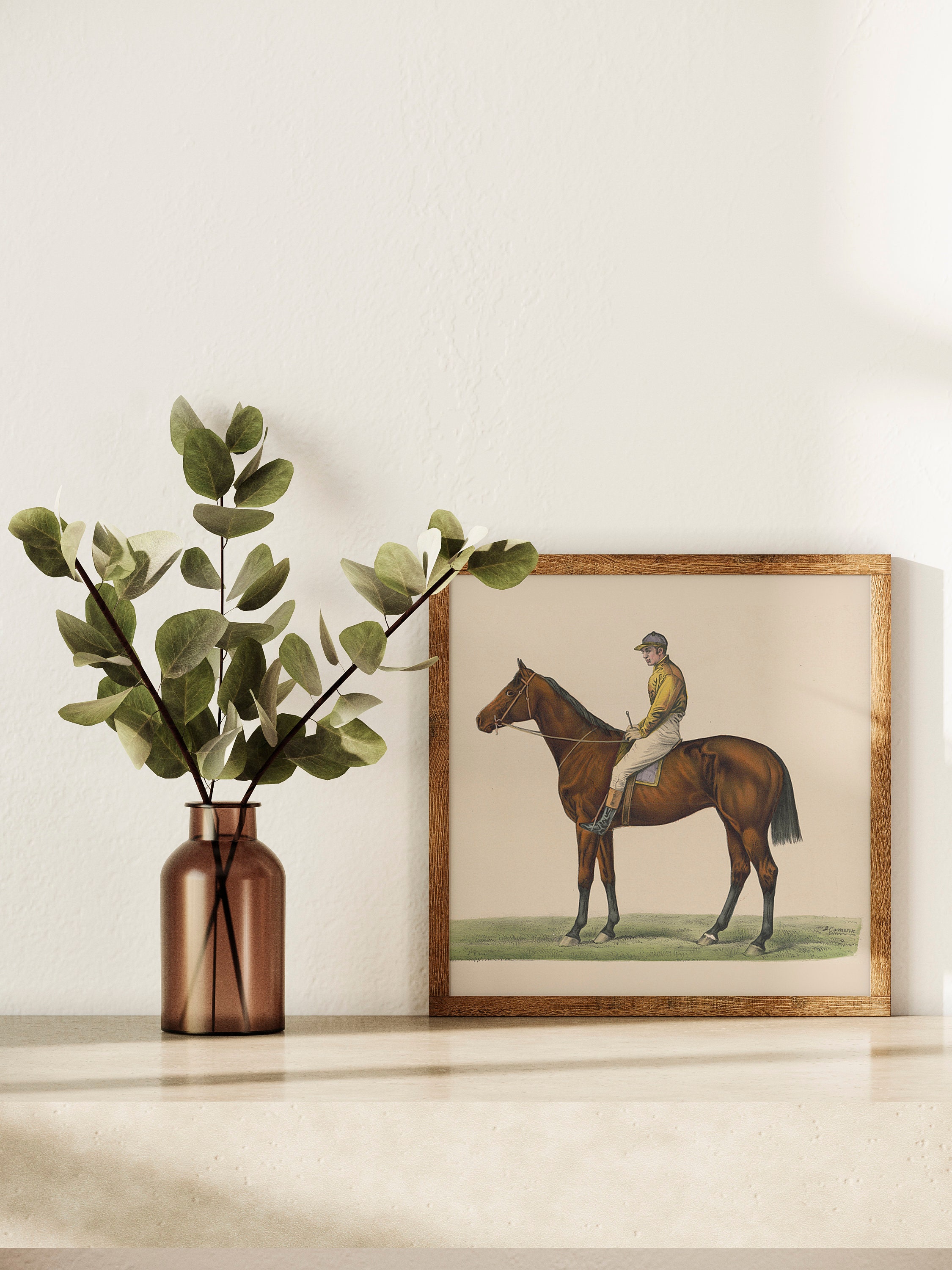 Vintage Digital Print: Jokey & Horse Ormonde, Ridden by Fred Archer ...